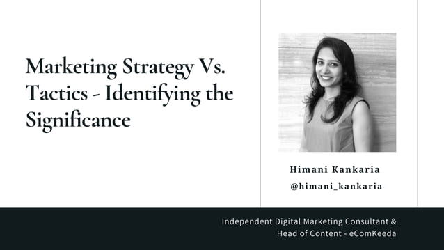 Marketing Strategy Vs. Tactics - Identifying the Significance | PDF