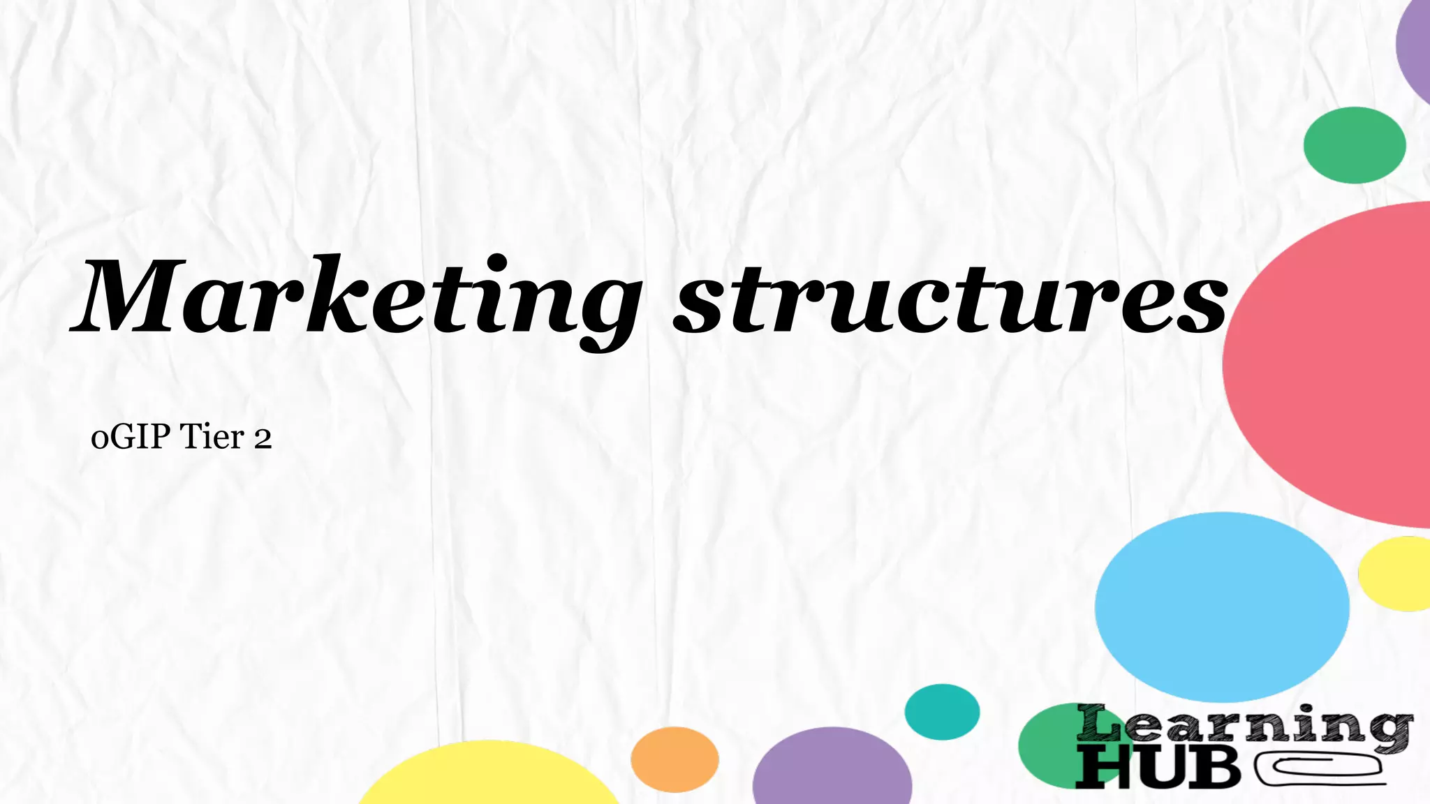 Tier 2 oGIP Marketing structures and JD | PDF