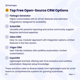 Free Open-Source CRM Software for Small Business | PDF