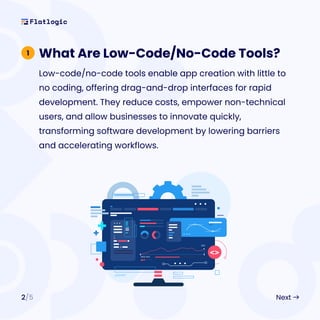 Top 8+ Low-Code/No-Code Tools [Based On Flatlogic Research] | PDF