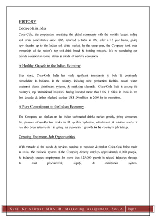 Comparative Analysis Coca-Cola Vs Pepsi | DOCX