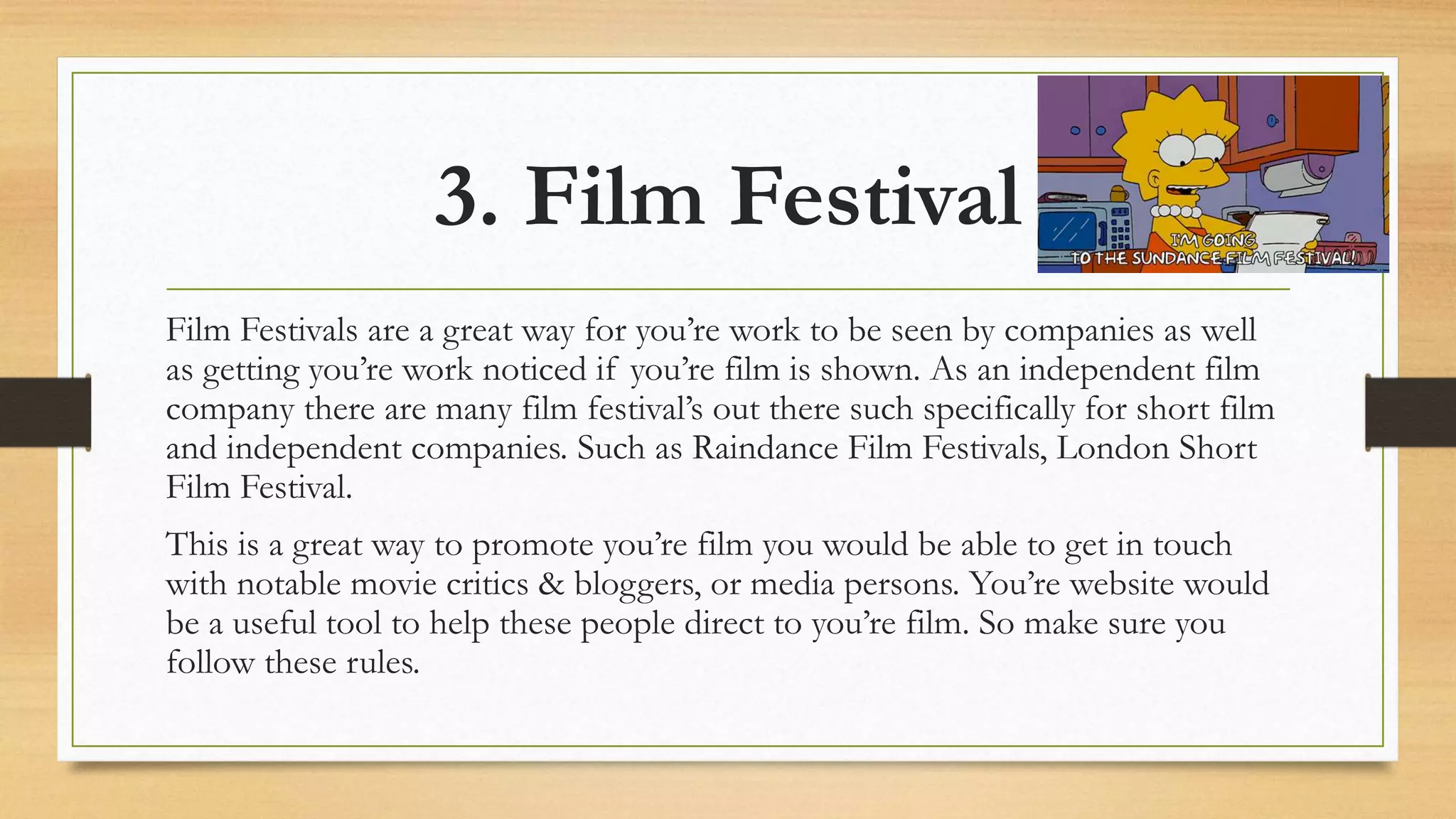 Marketing techniques -short film | PPT