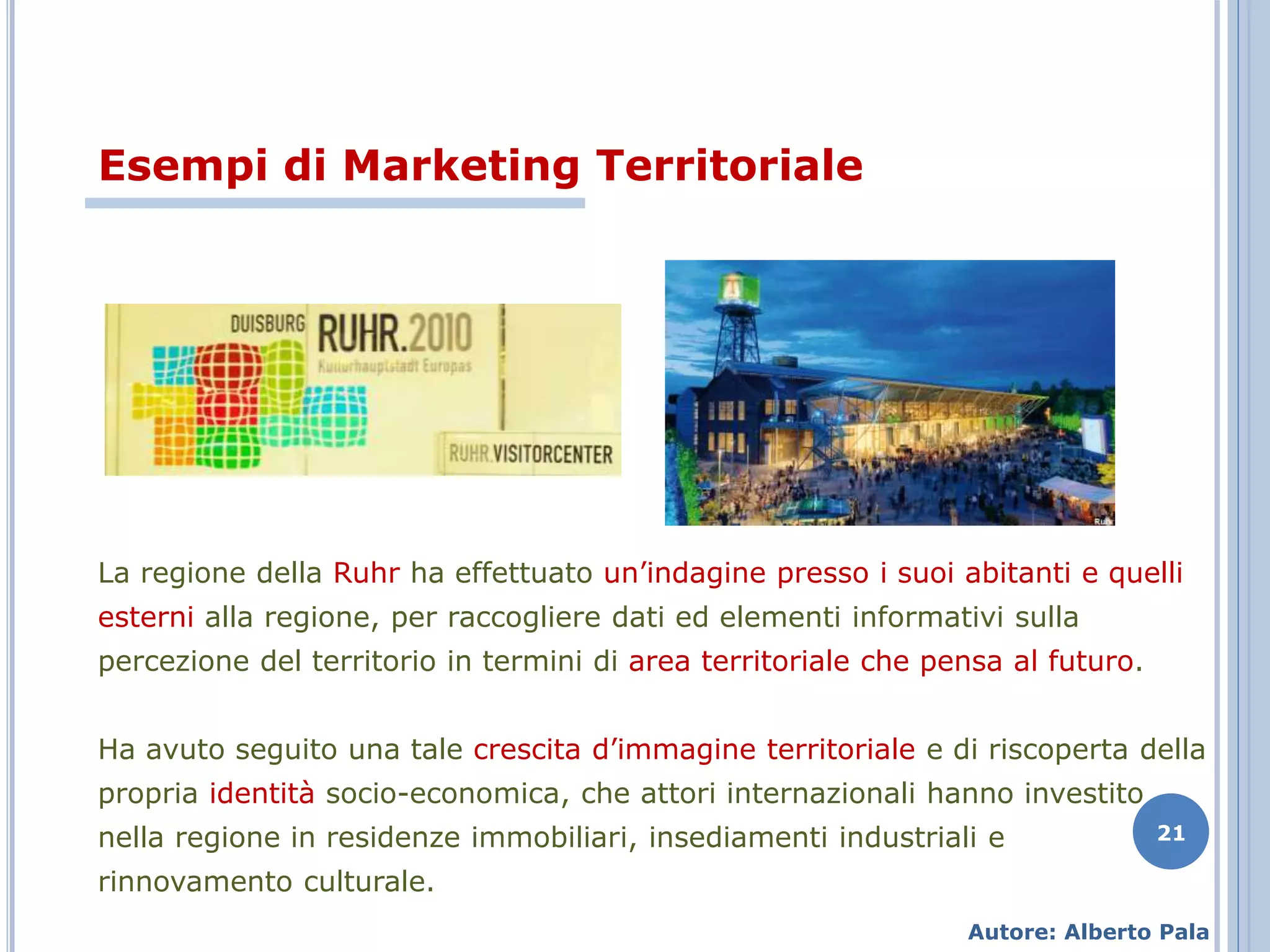 Marketing Territoriale per uno Sviluppo Locale. | PPTX