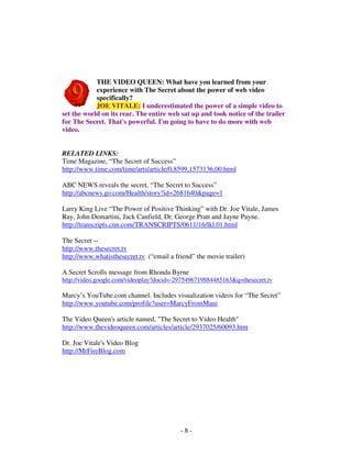 Joe Vitale- Marketing the secret | PDF