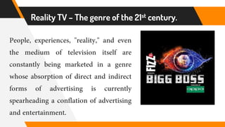 Marketing Through Reality TV | PDF