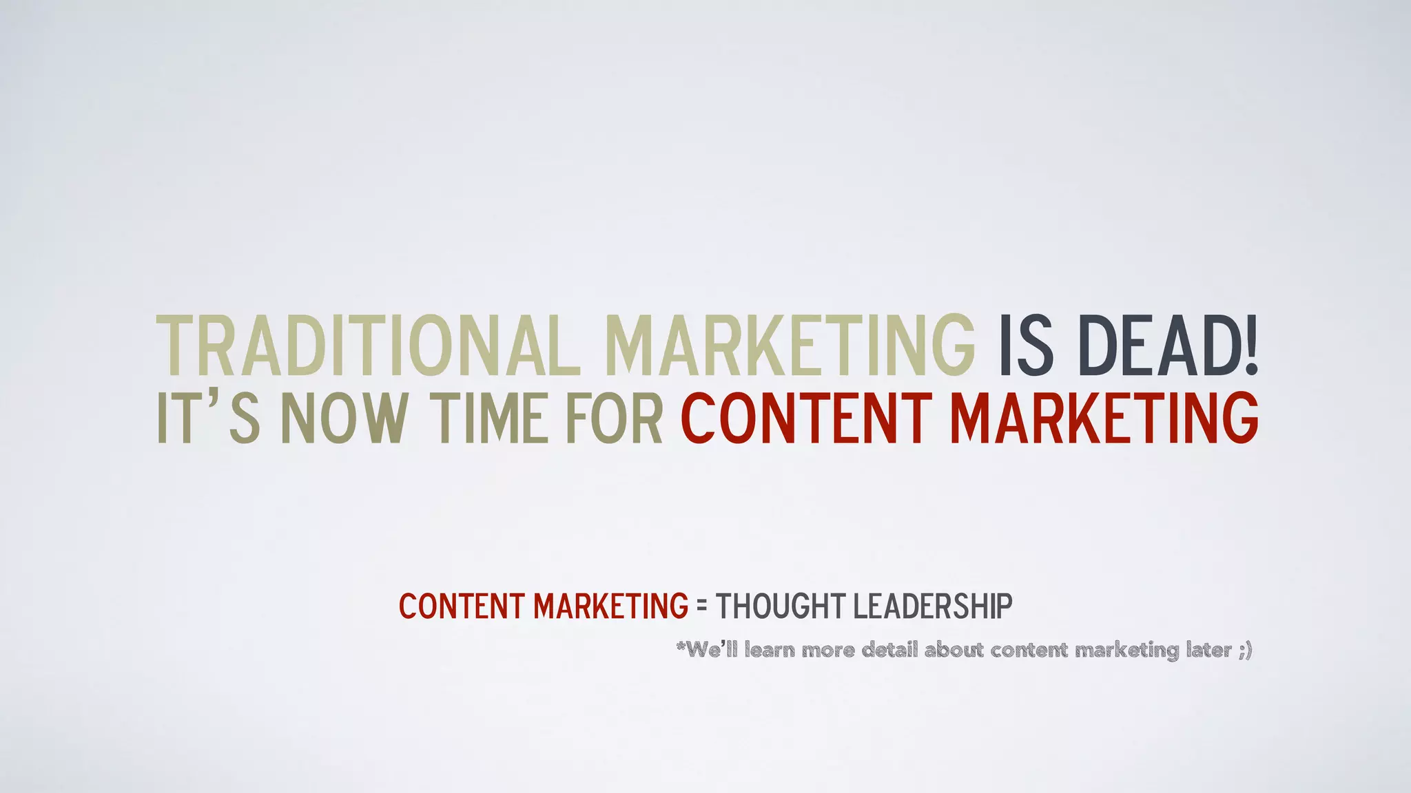 Marketing today - in the new wave technology era | PPT