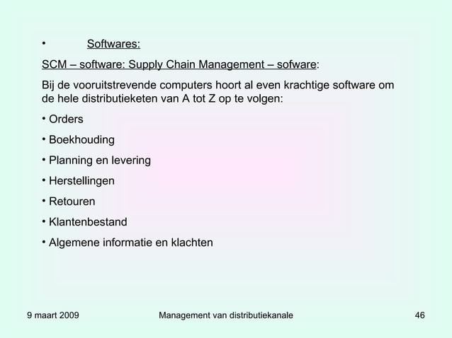 Marketing Van Distributiekanalen | PPT