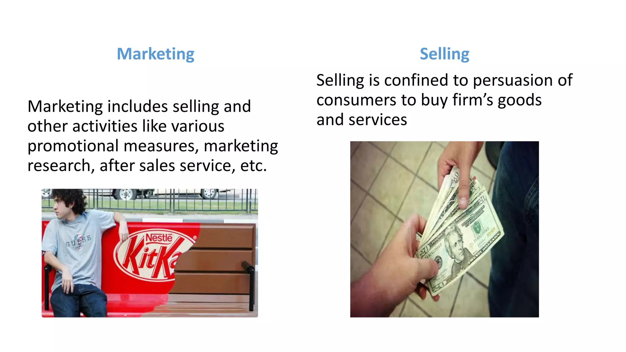Marketing vs selling | PPTX