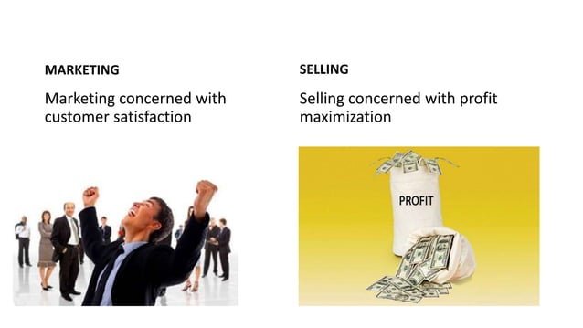Marketing vs selling | PPTX | Marketing and Advertising | Business