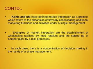 Market integration