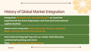 Market integration and The History of it | PPTX
