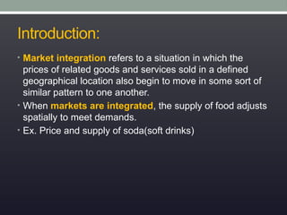 Lesson for Introduction MARKET INTEGRATION | PPTX