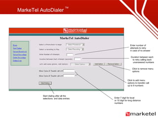 MarkeTel Pursuit Autodialer | PPT