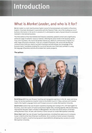 Market leader intermediate business english | PDF