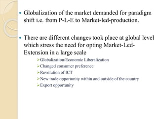 Market led extension by narendra | PPTX