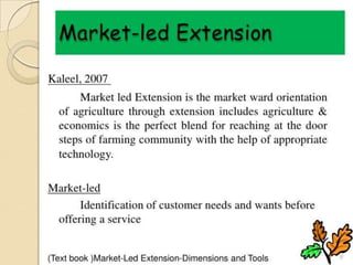 Market led extension by narendra | PPTX