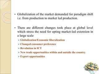 Market-Led Extension to Enhance Producer Share | PPT