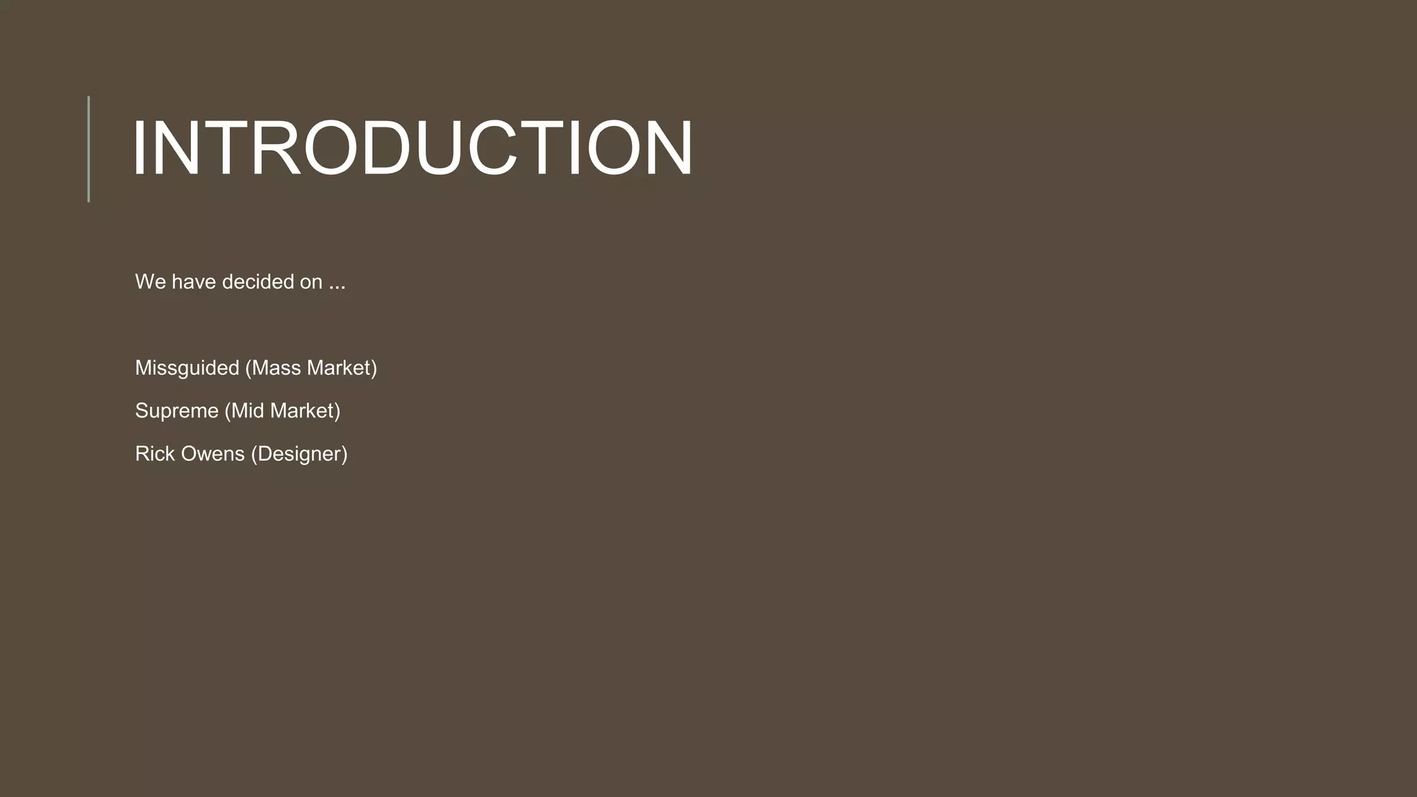 Market levels presentation group 5 | PPT