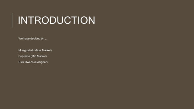 Market levels presentation group 5 | PPT