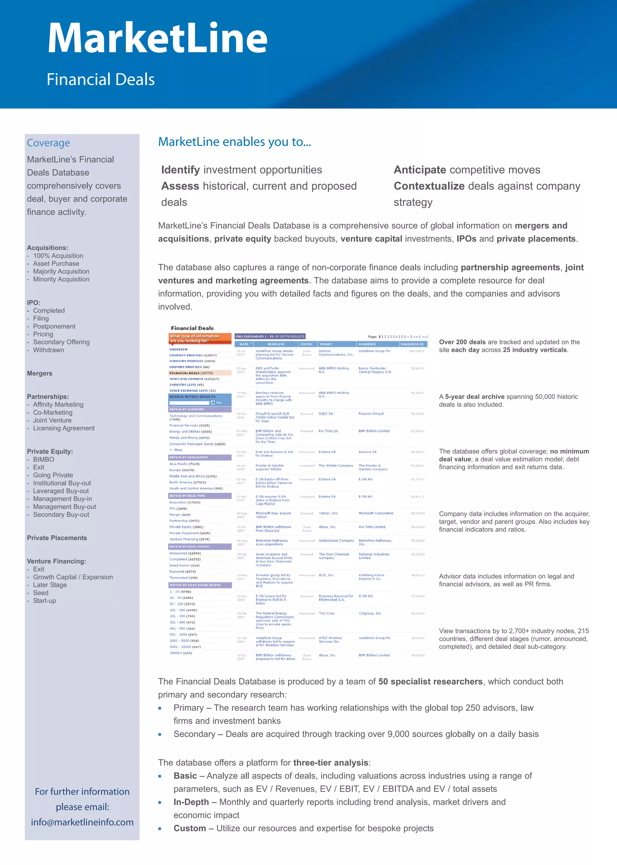 Marketline Brochure Corporate | PDF