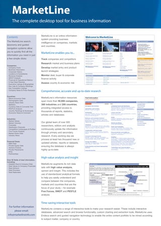 Marketline Brochure Corporate | PDF