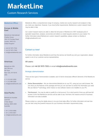 Marketline Brochure Corporate | PDF