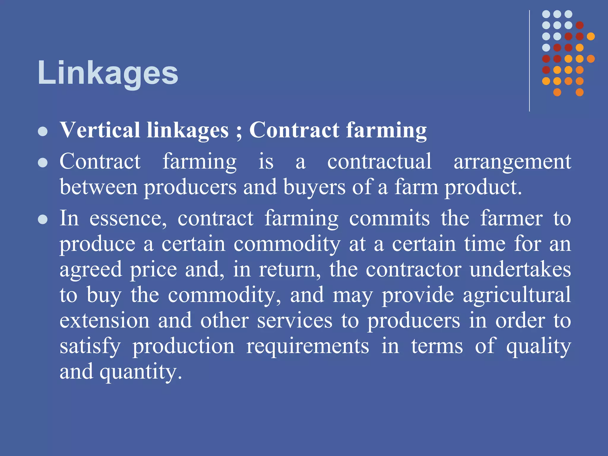 Agricultural Market linkages | PPTX