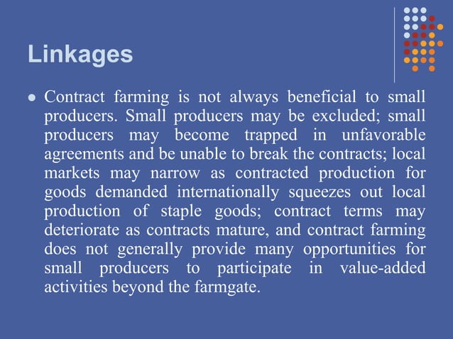 Agricultural Market linkages | PPTX
