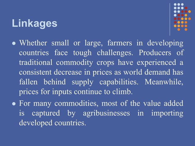 Agricultural Market linkages | PPTX
