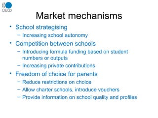 Market Mechanisms in Education | PPT