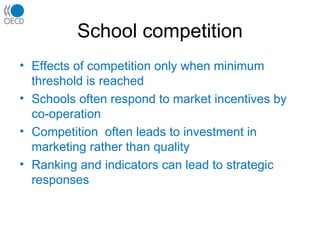 Market Mechanisms in Education | PPT