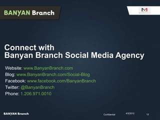 MarketMix 2012 Banyan Branch | PPTX | Social Networking | Internet