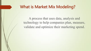 Market mix modelling | PPTX