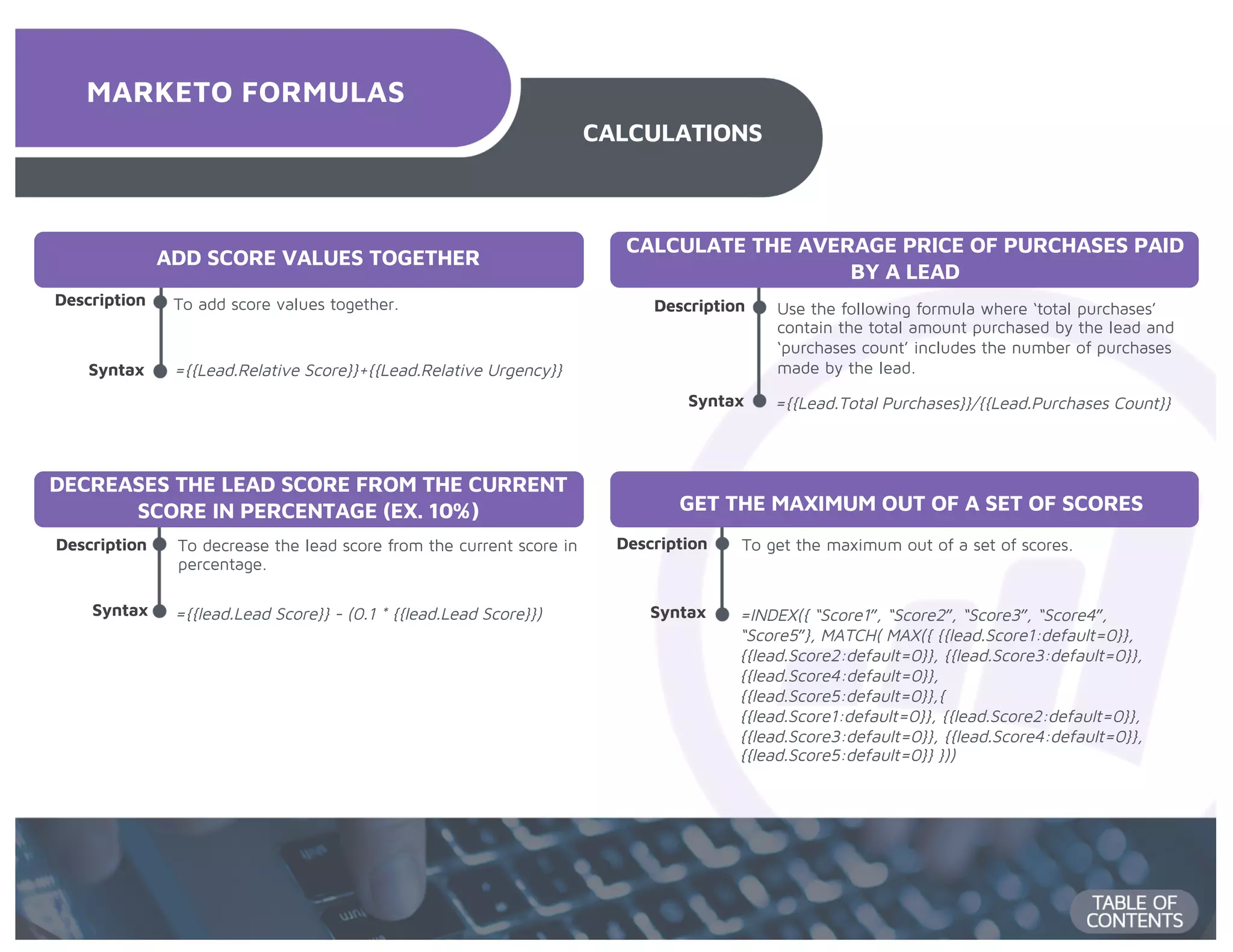 Comprehensive Guide in using Formulas for Marketo | PDF