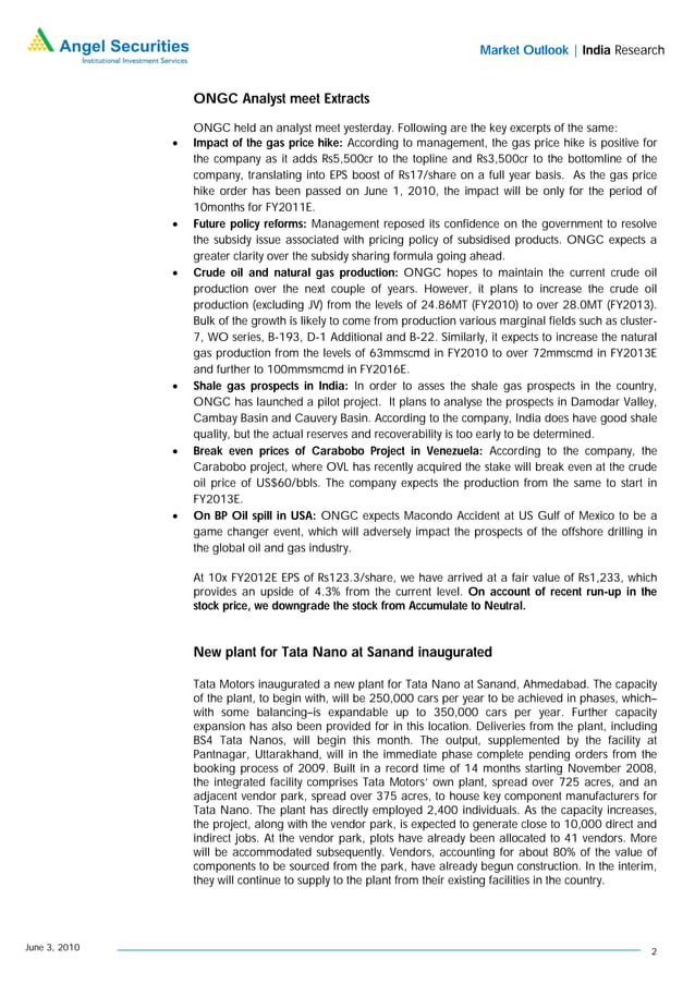 Market outlook 03 06-10 | PDF