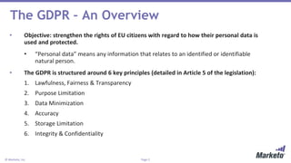 Understanding & Working with the GDPR | PPTX | Business | Business and ...