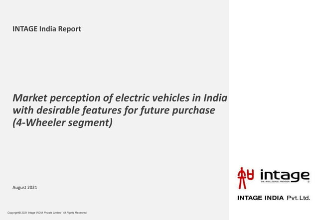 Market perception on future trends among 4 wheeler segement survey ...