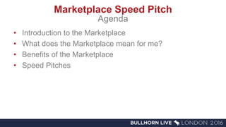 Marketplace Speed Pitch | PPT