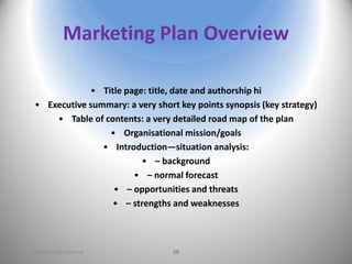 Market planning implementation and control | PDF