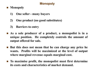 MARKET POWER The Monopoly and monopsony.ppt