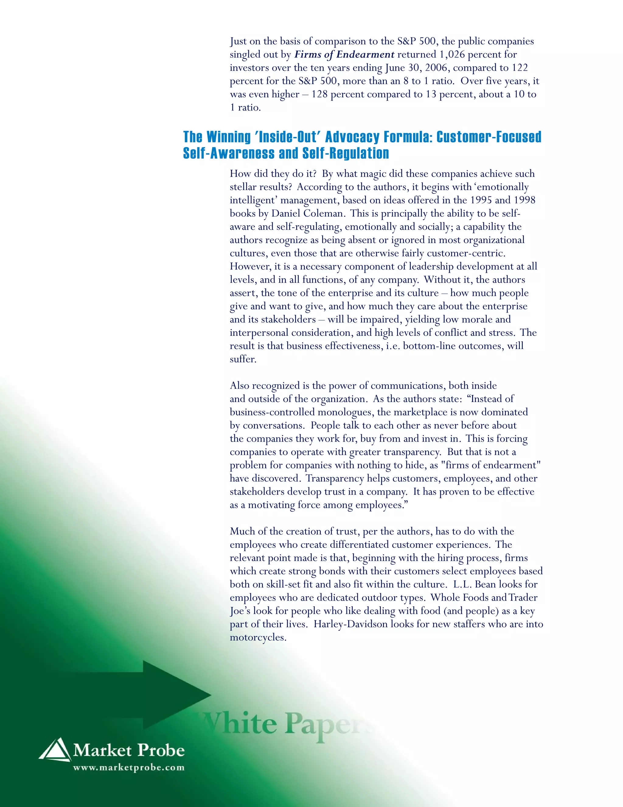 inside out customer-centricity white paper | PDF