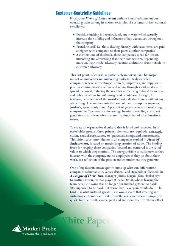 inside out customer-centricity white paper | PDF