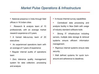 Market Pulse Profile 2009 | PPT