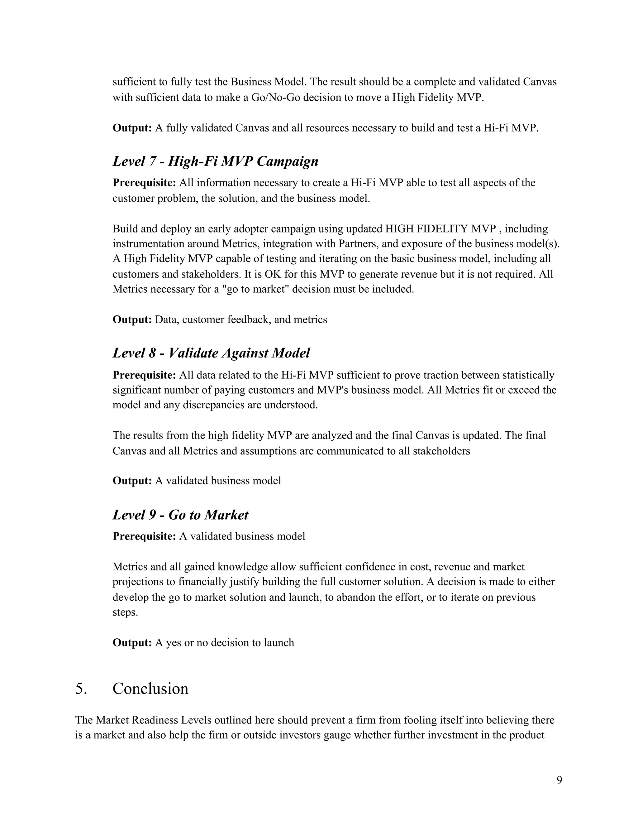 Market readiness levels | PDF