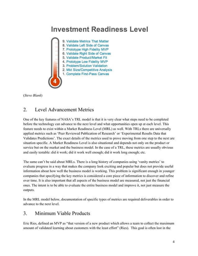 Market readiness levels | PDF