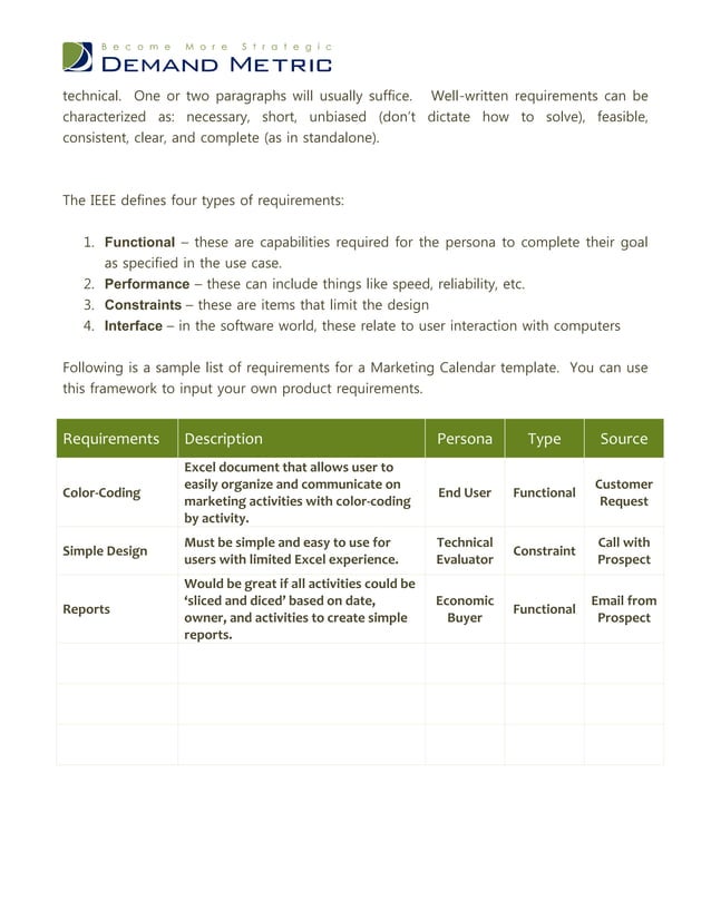 Market Requirements Document | PDF