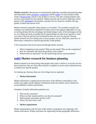 Market Research | DOC