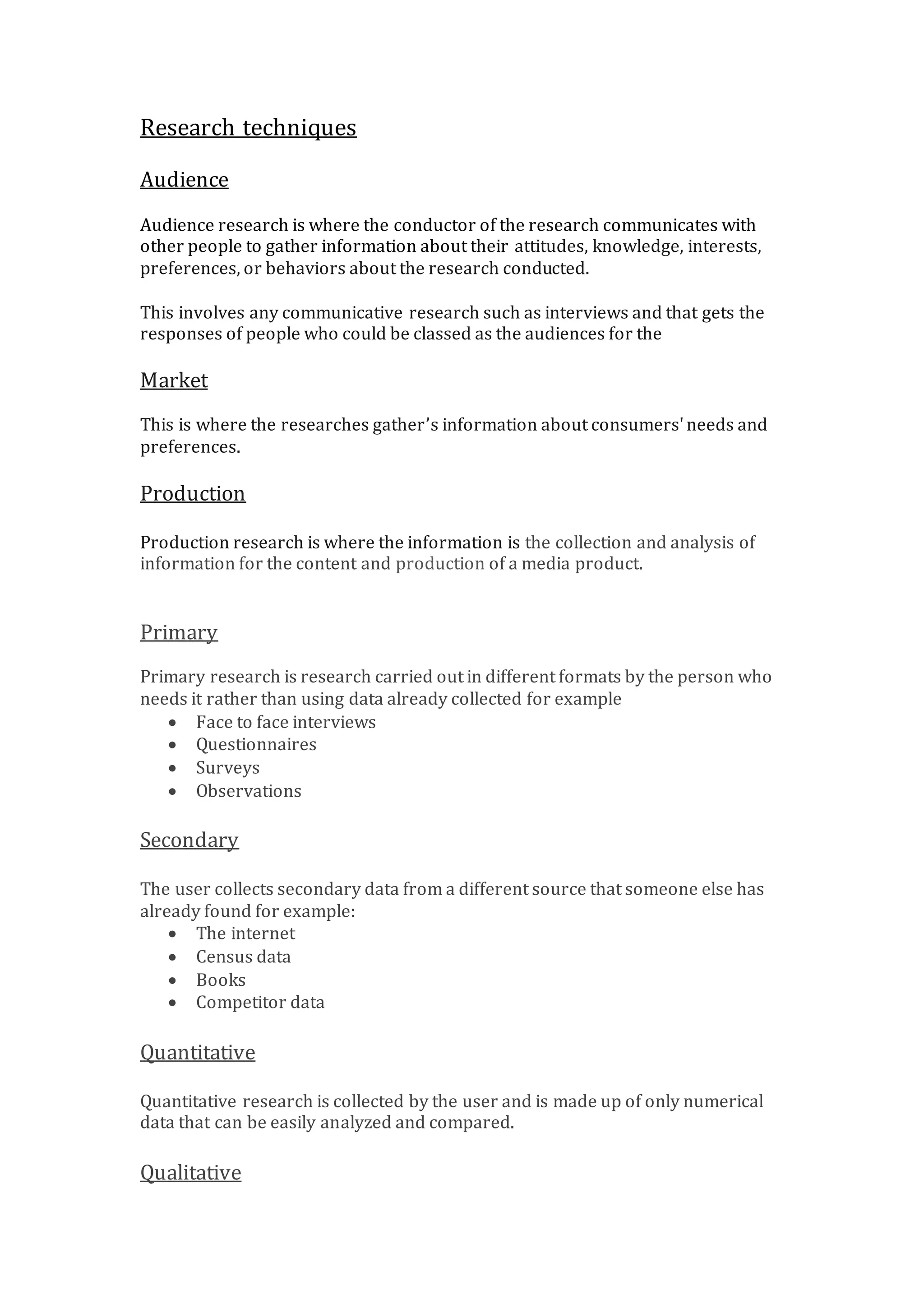 Market research | PDF