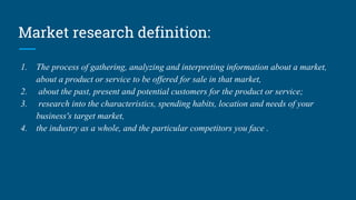 Market research | PPT