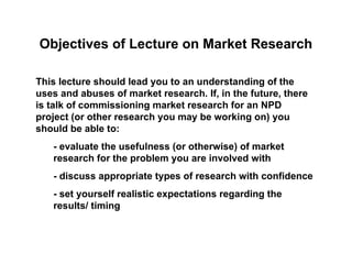 ENTREPRENEURSHIP LESSON 4: Market research .PPT